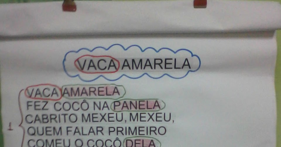 ALFABETIZAÇÃO CRIATIVA: Atividades com V. VACA