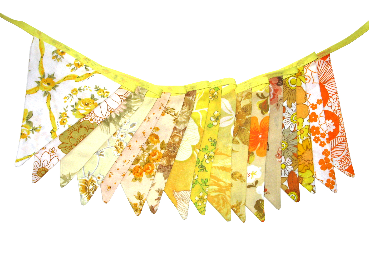 Merry-Go-Round Handmade: Vintage Rainbow Bright Floral Bunting