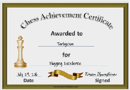 Tartajubow On Chess II: Need A Chess Certificate?
