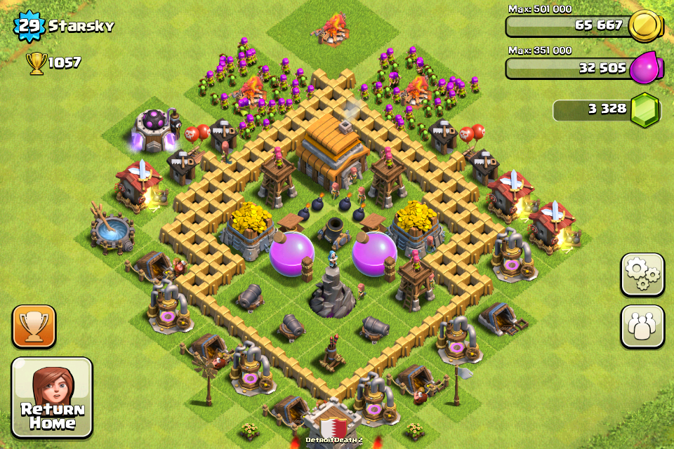 Little Red Dot: Some Town Hall level 5 layouts