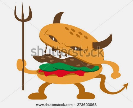 Stock Vector Illustration: Evil Burger Image ID: 273603068 Copyright ...