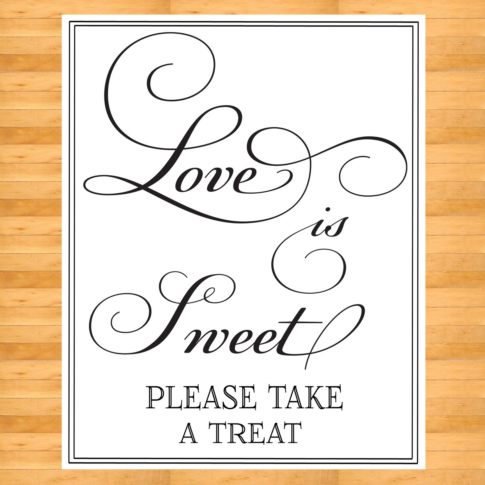 Digital Bunny's Designs: Love is Sweet Sign