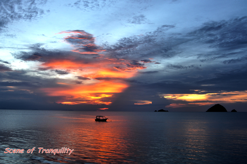 Scene of Tranquility: Sunset at Coral Bay