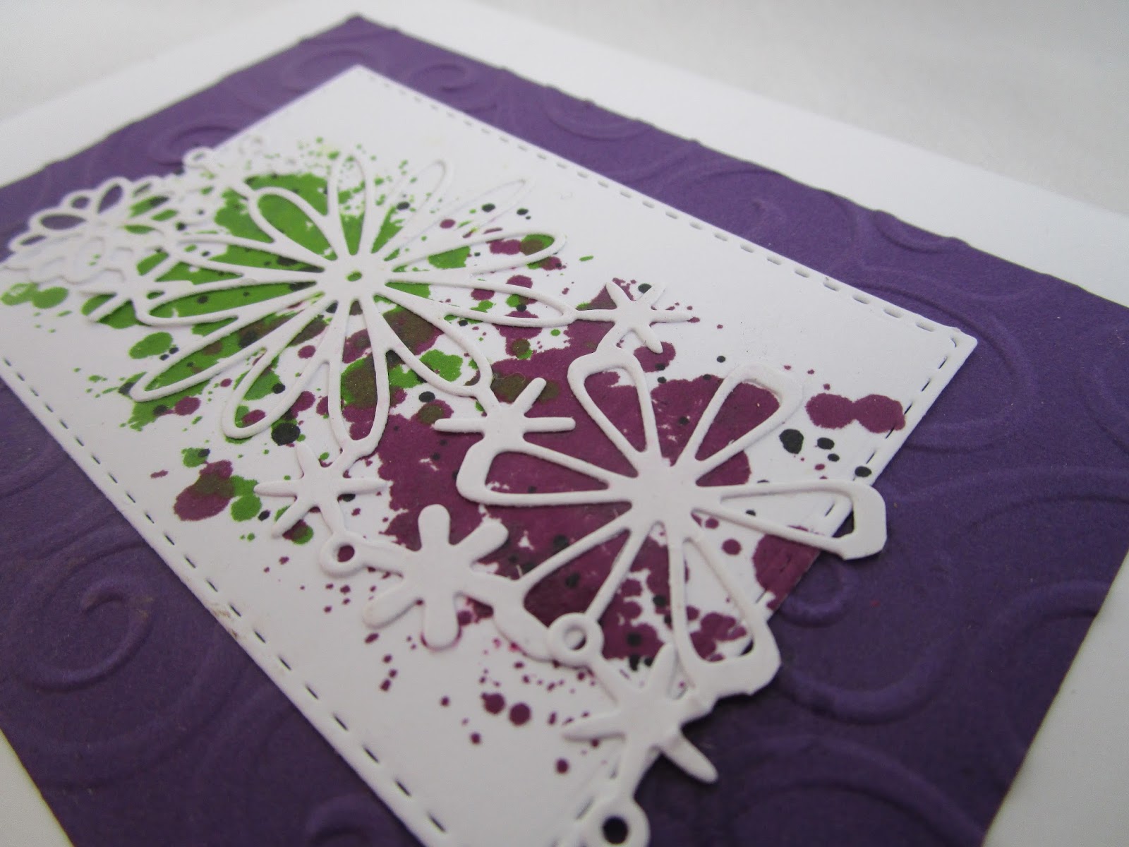 Stamping, Crafting and Having Fun: Ink Blot card