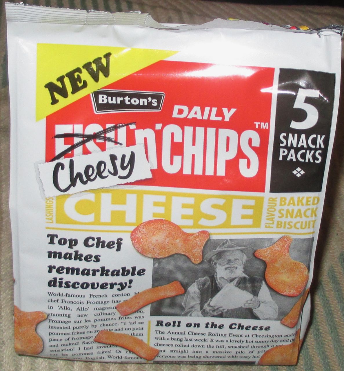 FOODSTUFF FINDS: New Burton's Cheesy Chips Crisps (Pound World) By @Cinabar