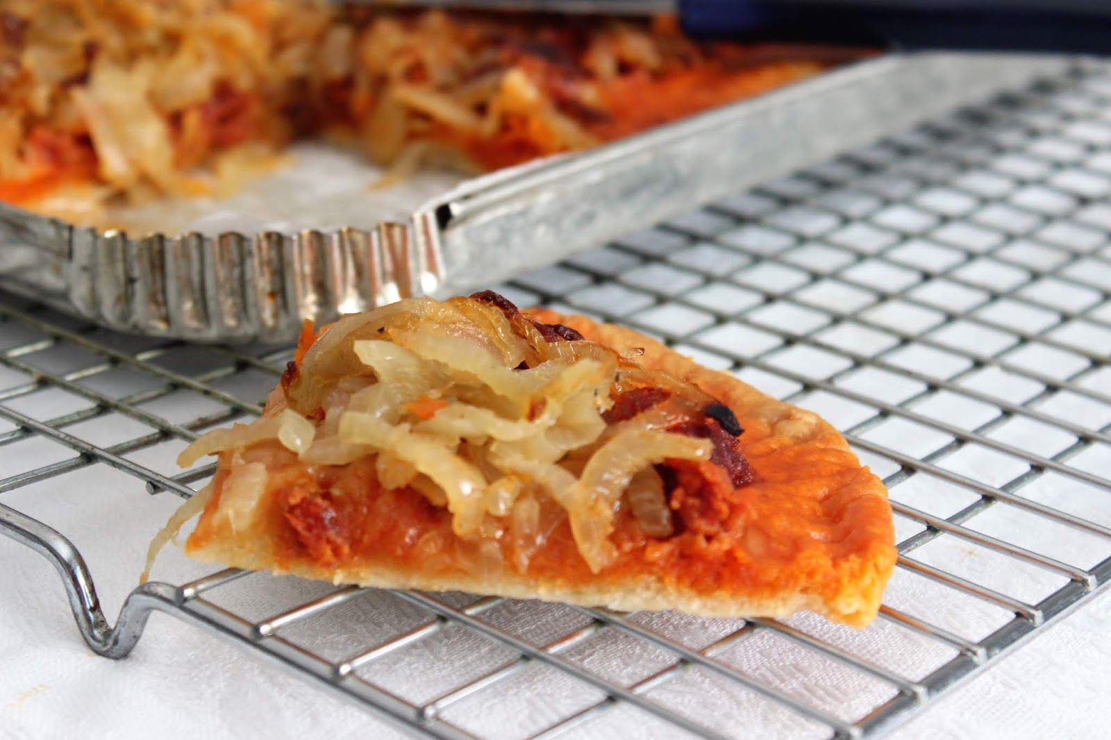 Coca de Cebolla y Sobrasada | Las Recetas de Marichu.... y las mias