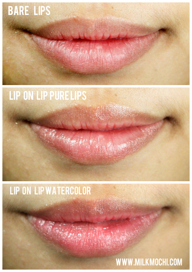 Review : Lip on Lip Pure Lips and Watercolor | Milk Mochi