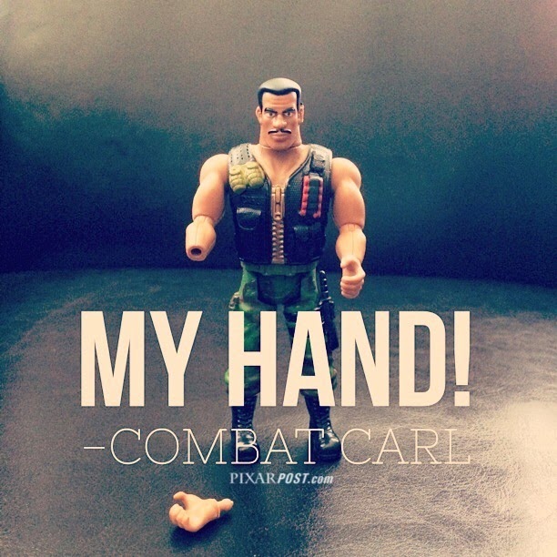 Toy Story of TERROR! Video Toy Review of Combat Carl, Glow Buzz ...