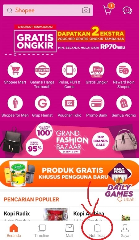 Cara Mencari Promo di Shopee - Tutorial di Shopee