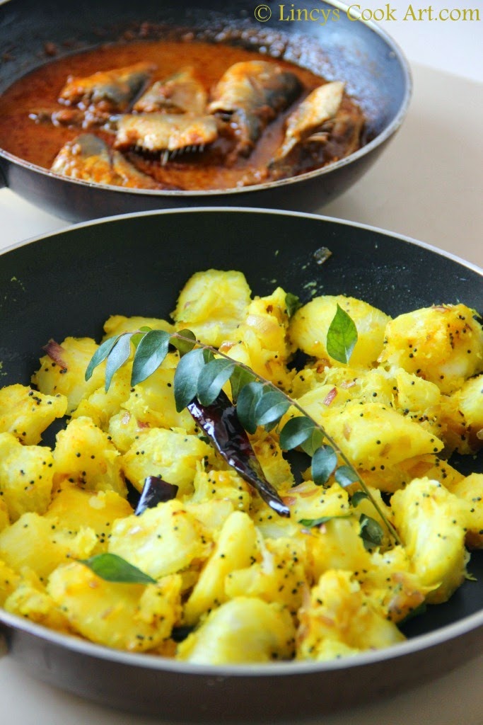 Kappa Ularthiyathu/ Kerala Nadan Tapioca Stir Fry ~ Lincy's Cook Art