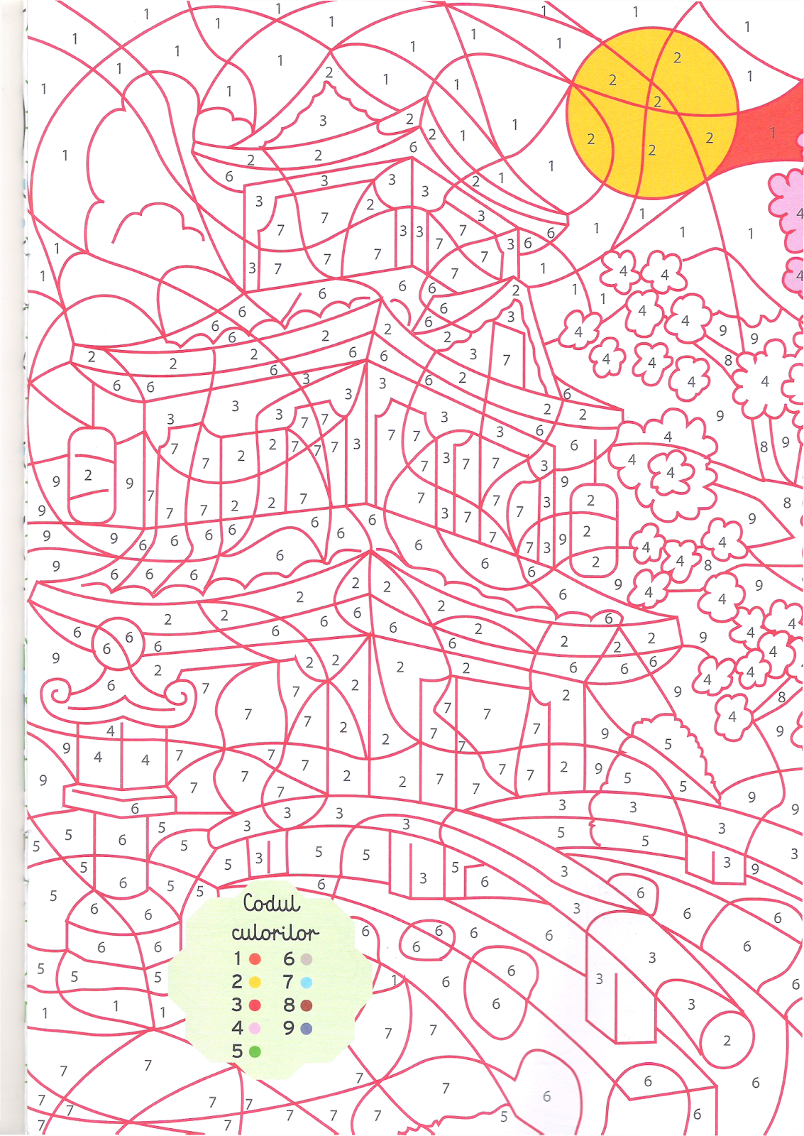 Lumea lui Scolarel...: Colorăm respectând codul culorilor!