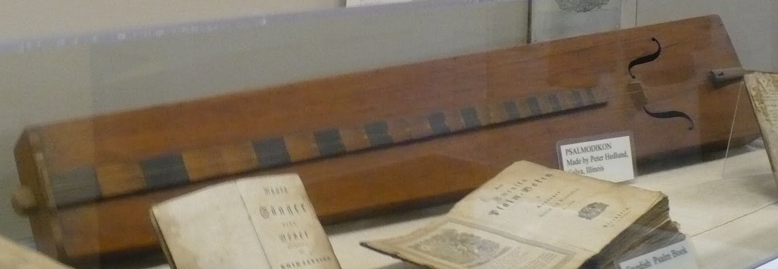 Hogfiddle: Psalmodikon in Steeple Building at Bishop Hill