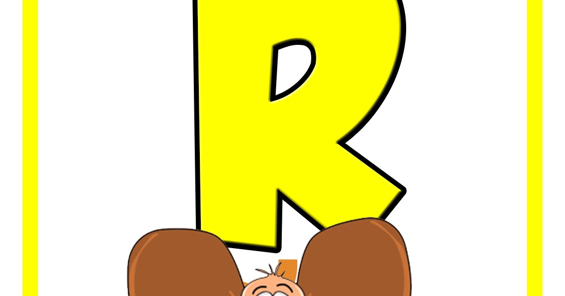 Alfabeto de Animais: Cartaz com a letra R, do rato!-ESPAÇO EDUCAR