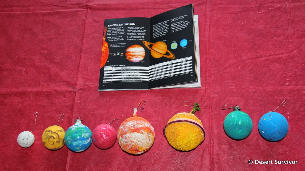 Desert Survivor: Solar System Ornaments