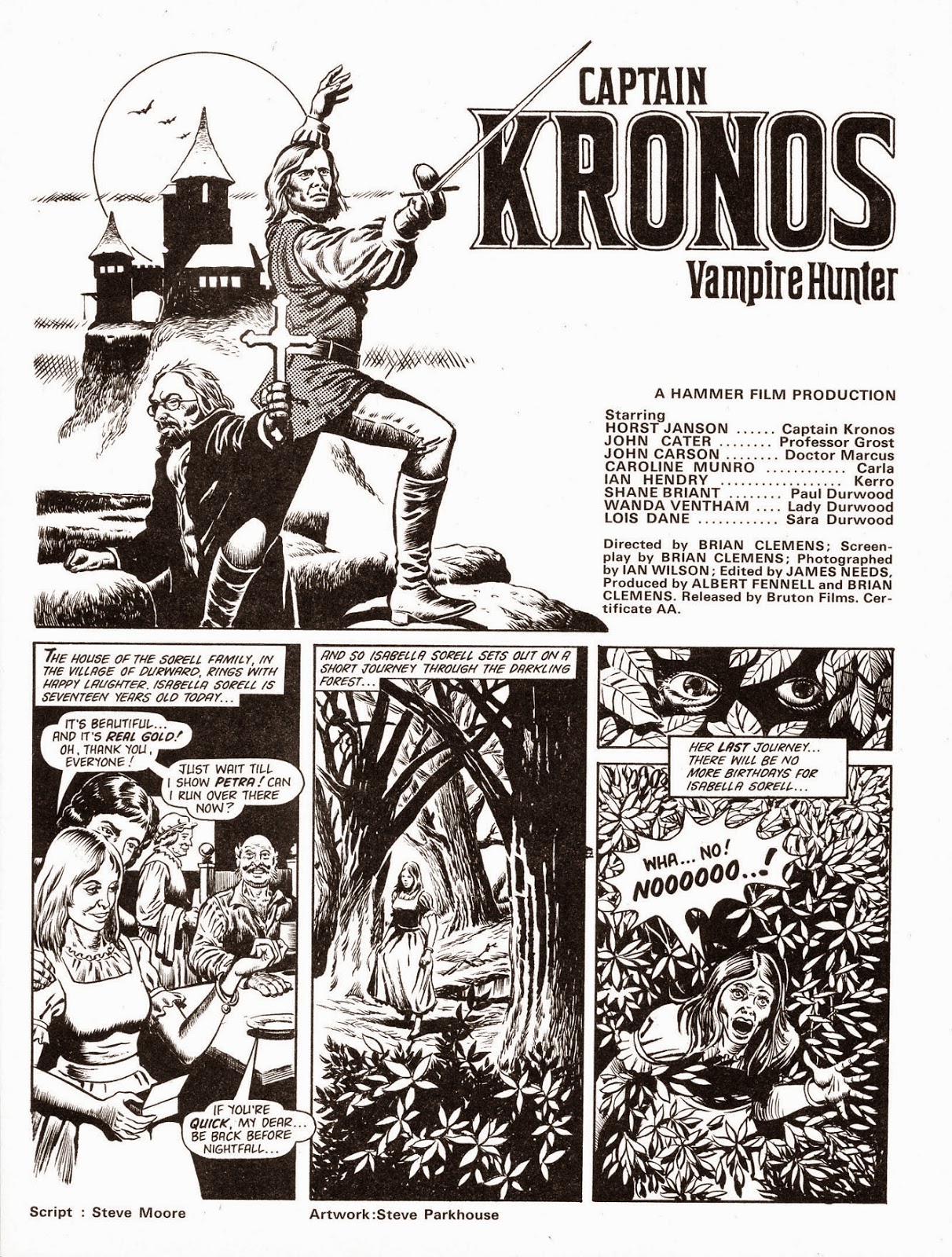 The Bronze Age Of Blogs: Captain Kronos, Vampire Hunter