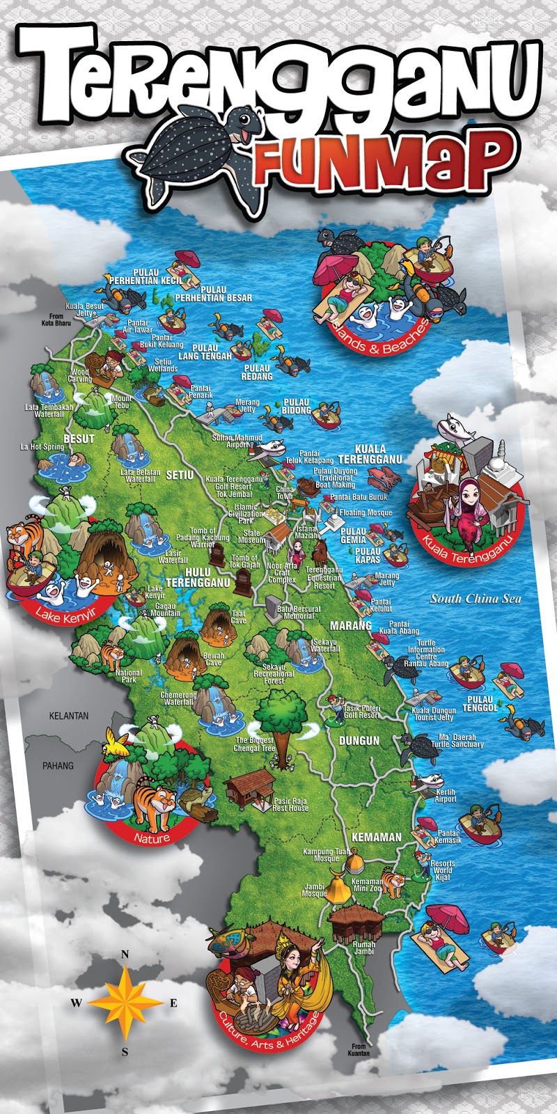 TERENGGANU FUN MAP | HOMESTAY KUALA TERENGGANU BY MAHLIGAI
