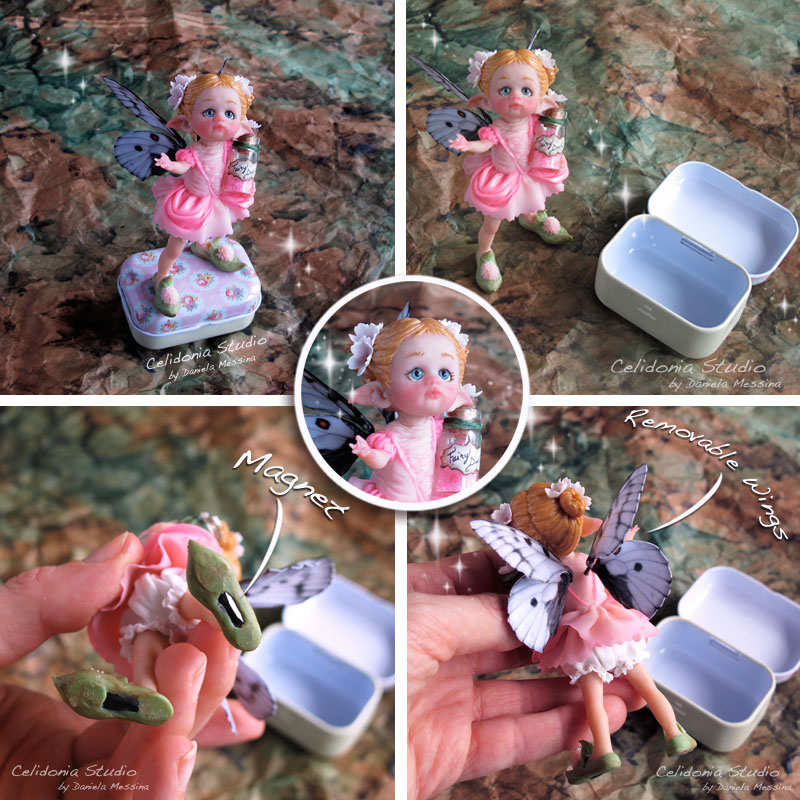 Fairy Dust - OOAK Art Doll in Pasta Sintetica