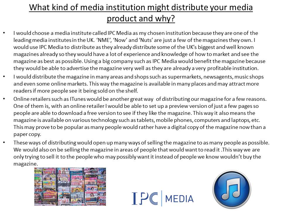 A Level Media: School Magazine