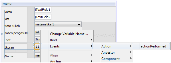 Membuat Komponen Menu Bar, Text Area dan ComboBox Pada Netbeans | Jazuly