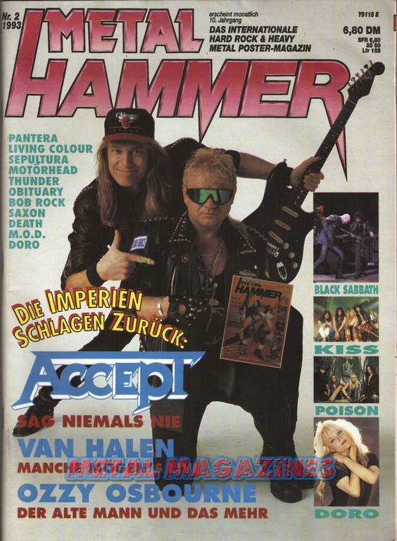 METAL MAGAZINES: ACCEPT magazine covers