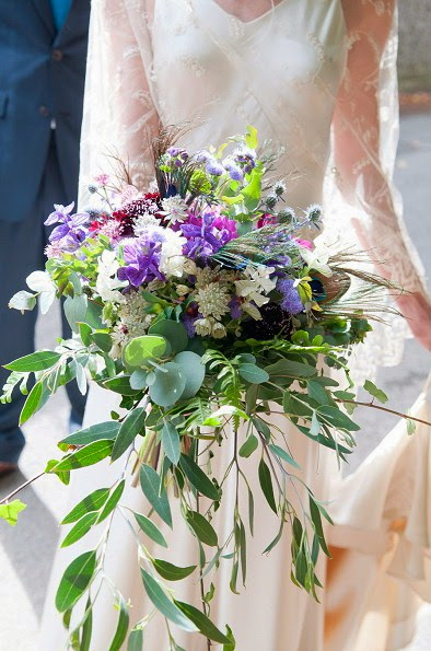 .: Shades of Plum and Peacock Feathers!