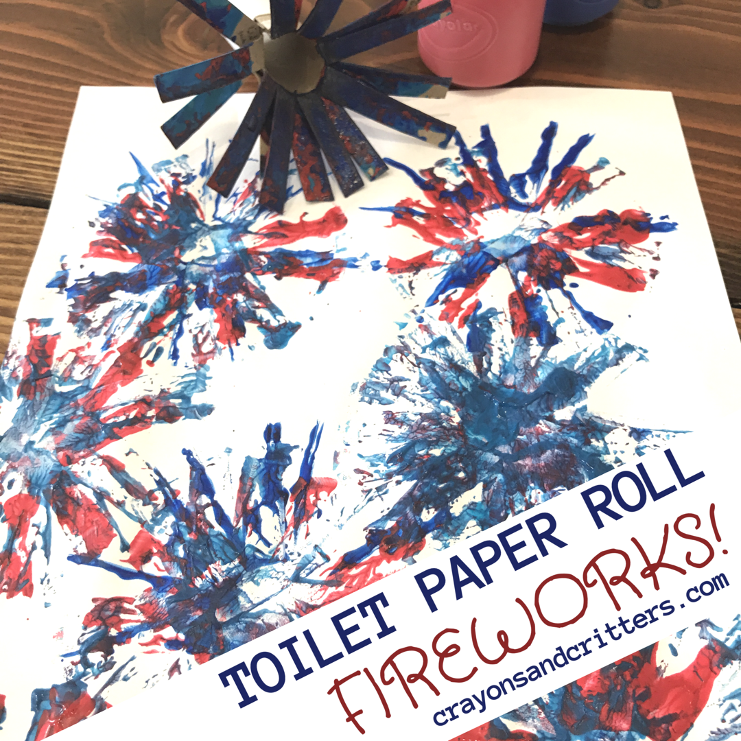 Crayons and Critters: Toilet Paper Roll Firework Craft!