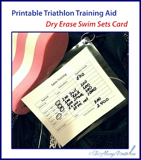 She's Always Write: Free Printable Swim Training Dry Erase Workout Card