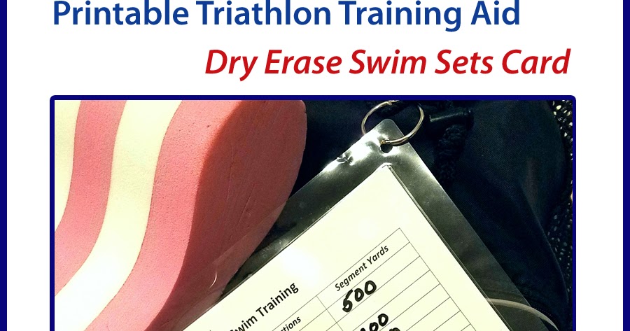 She's Always Write: Free Printable Swim Training Dry Erase Workout Card