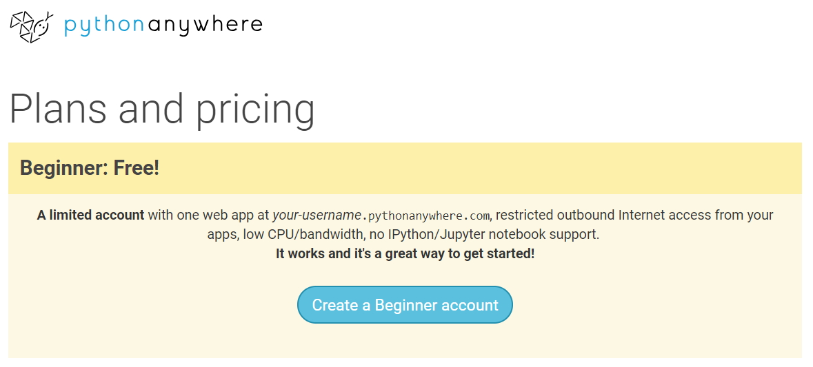 小狐狸事務所: 免費的線上 Python 執行環境 PythonAnywhere