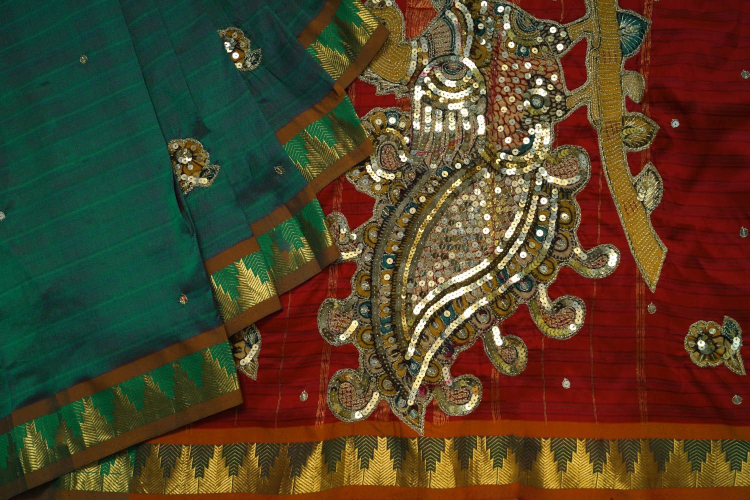 PURE HANDLOOM TRADITIONAL WEDDING WEAR SAREES FROM UNNATISILKS@TAMIL NADU