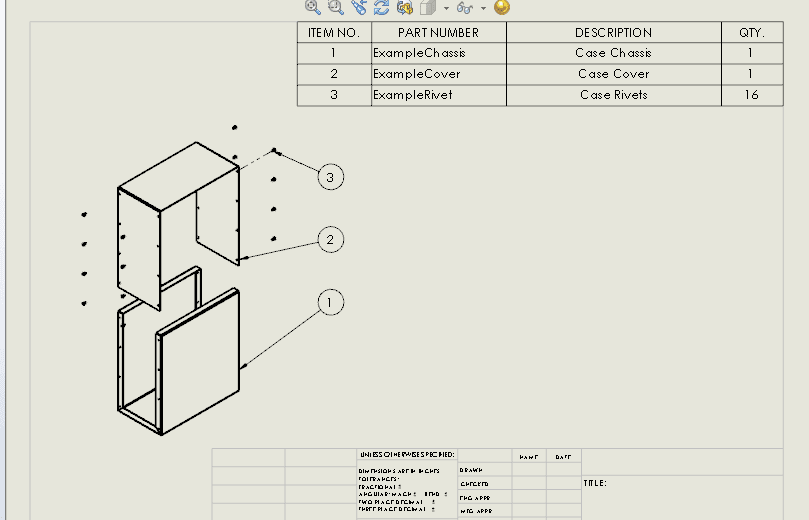 SOLIDWORKS TUTORIAL: DRAWINGS WITH EXPLODED ASSEMBLY VIEW AND BILL OF ...