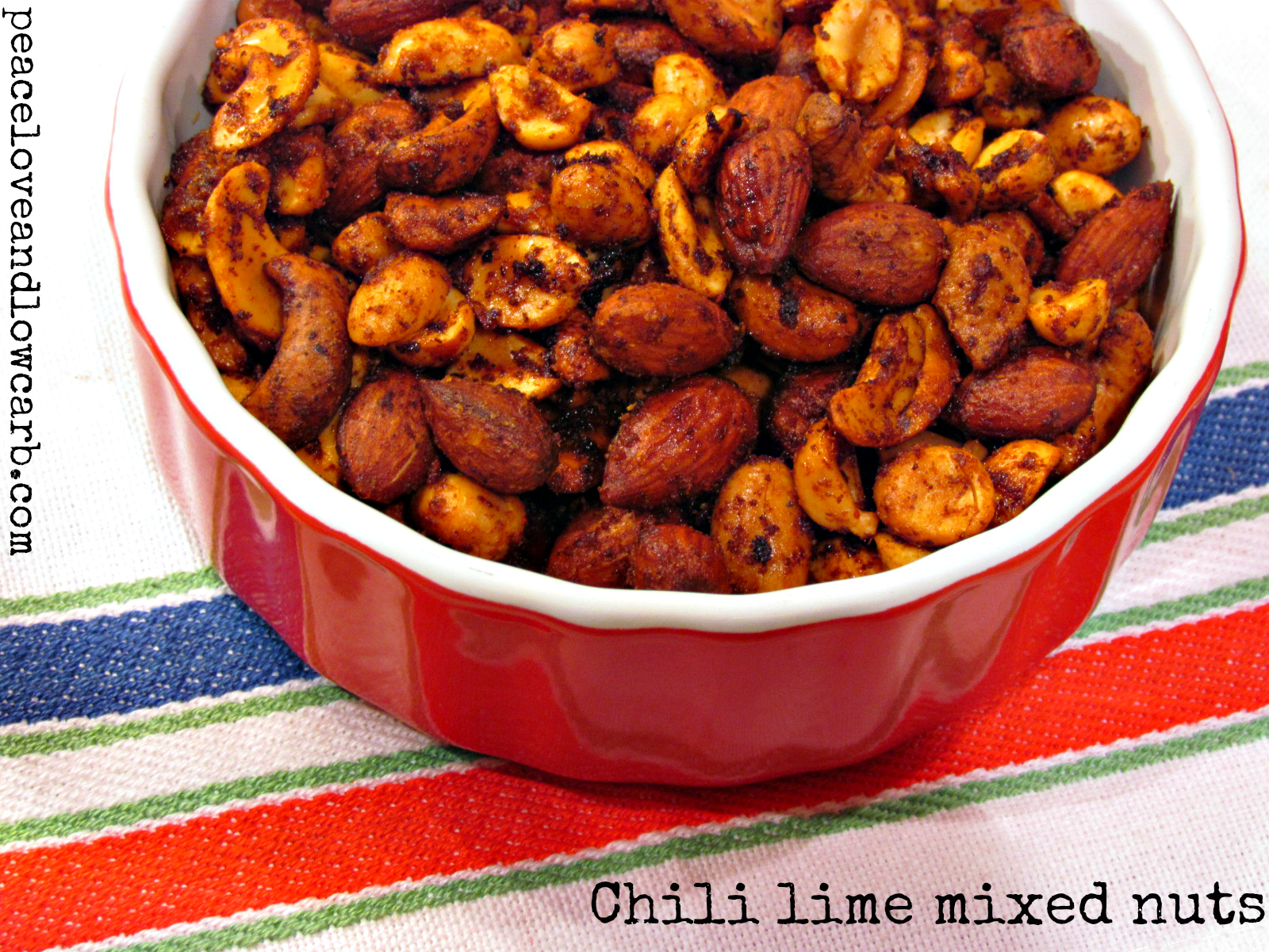 Chili Lime Mixed Nuts - Peace Love and Low Carb