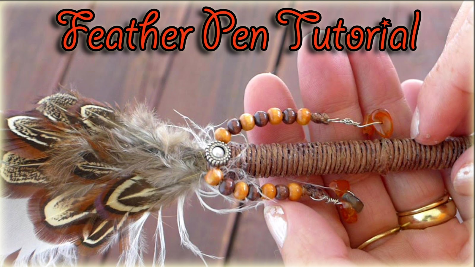 EasyMeWorld: How To Make A Feather Pen - A Gift Idea