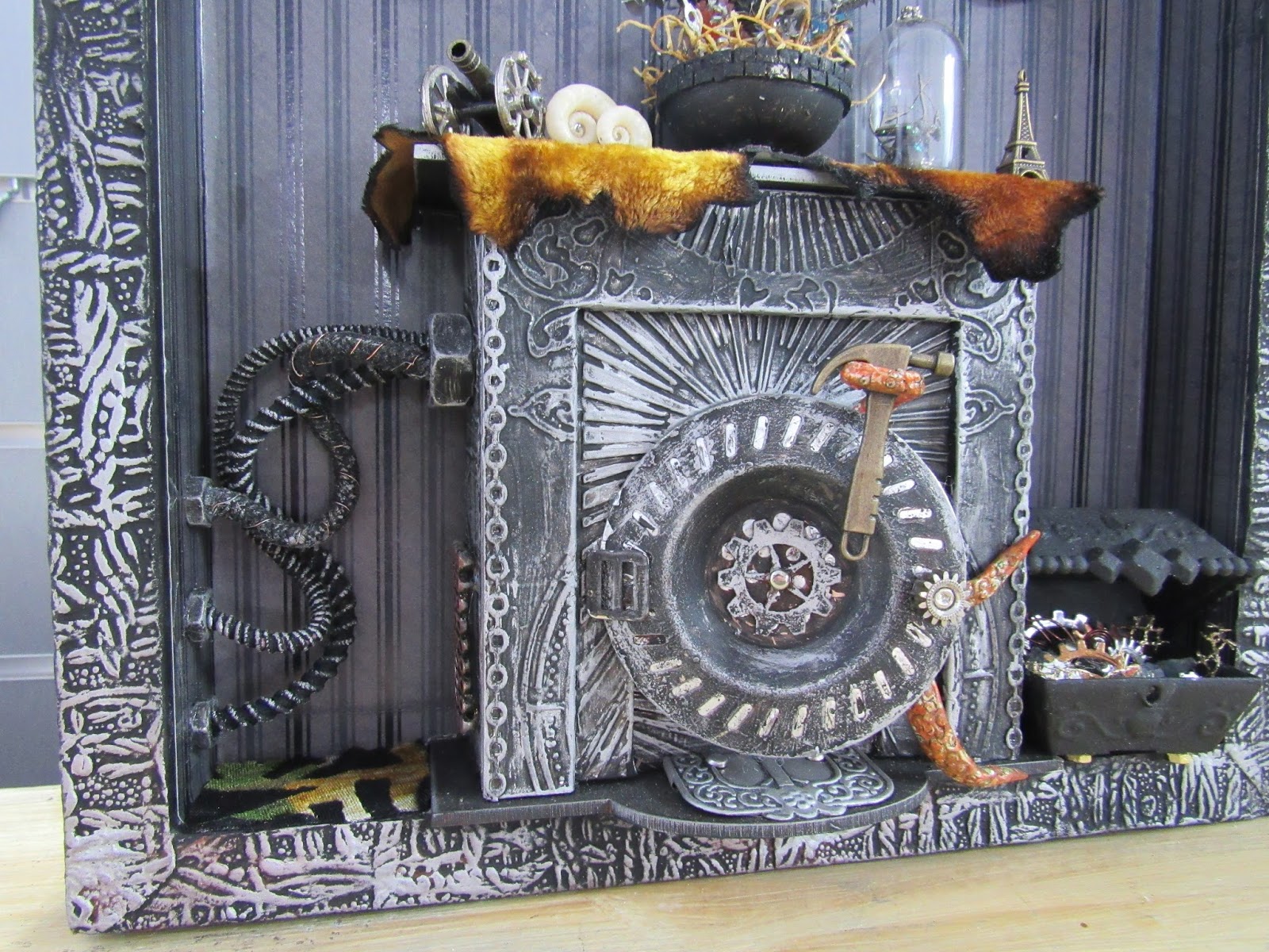 Imagine If...: Steampunk Fireplace By Cheryl