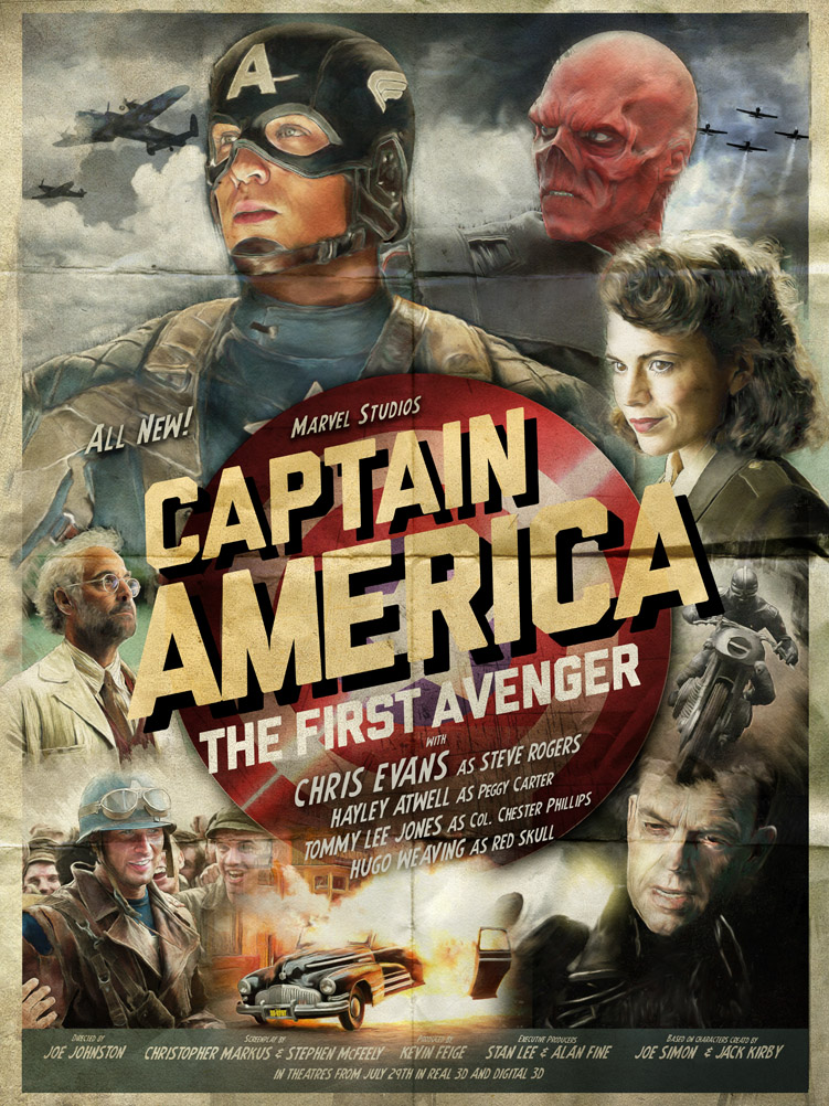 Fashion and Action: Captain America: First Avenger Fan Art Poster ...