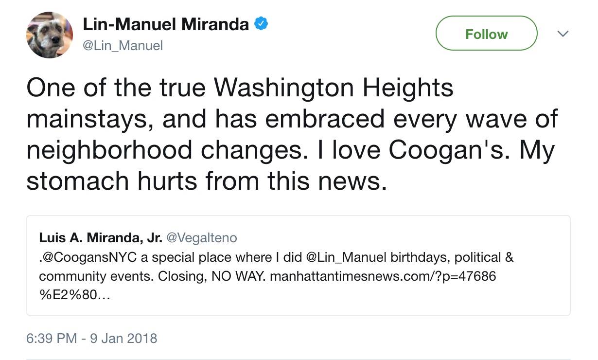 Jeremiah's Vanishing New York: Save Coogan's