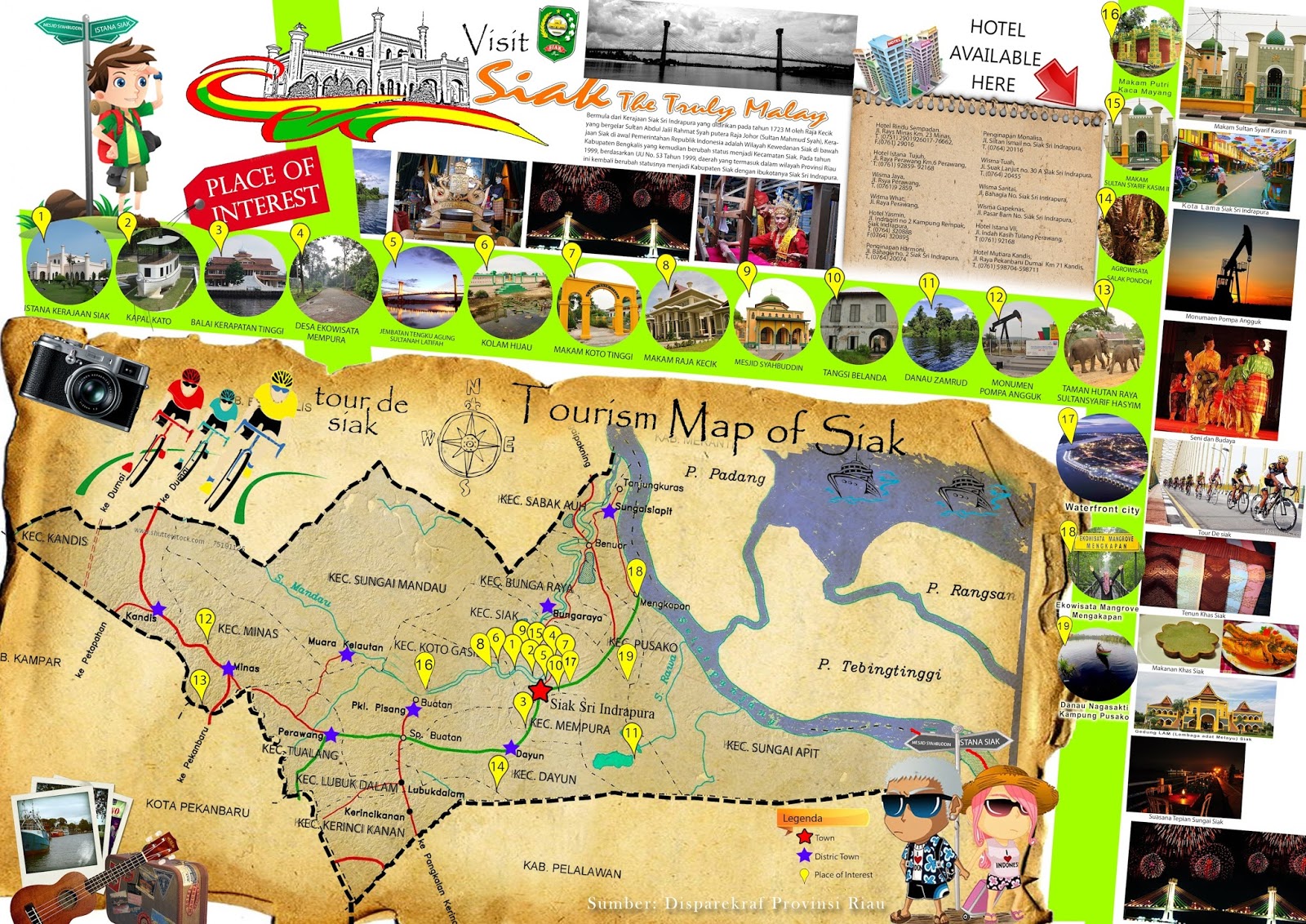 TOURISM MAP OF SIAK: PETA WISATA SIAK