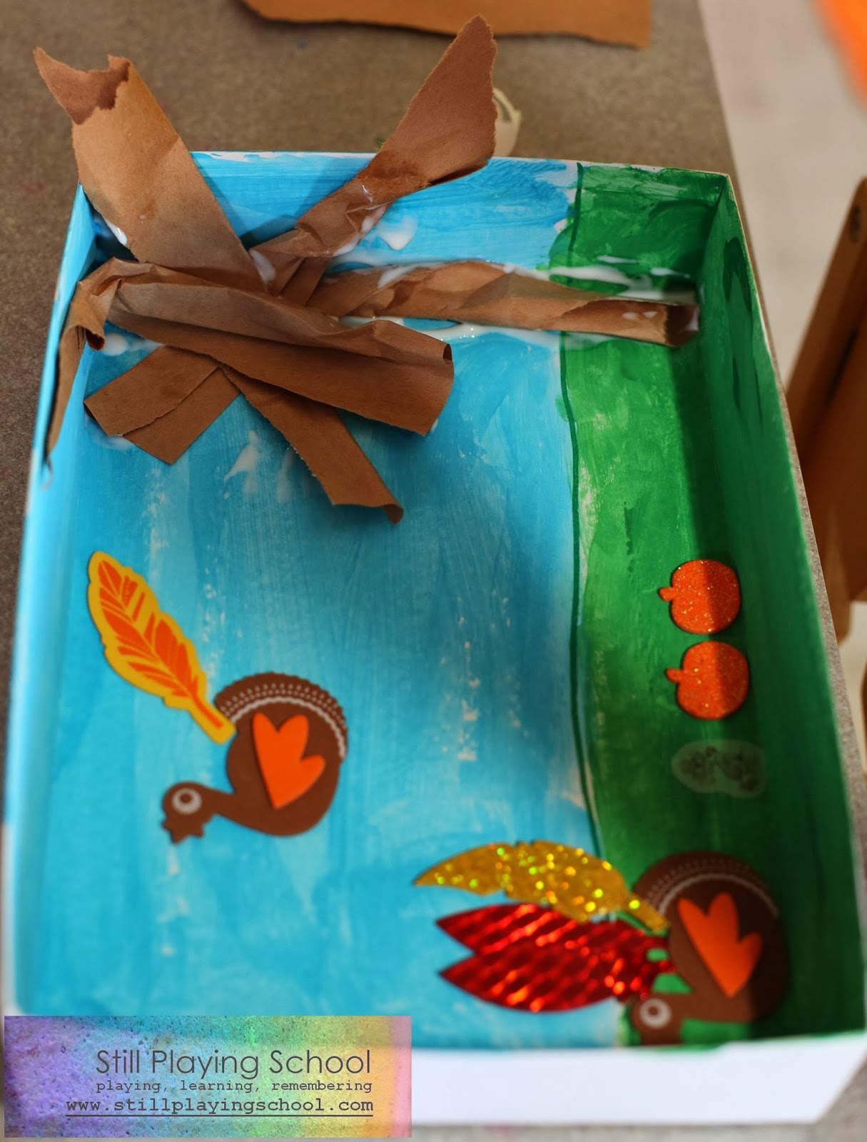 Fall Scene Diorama | Still Playing School