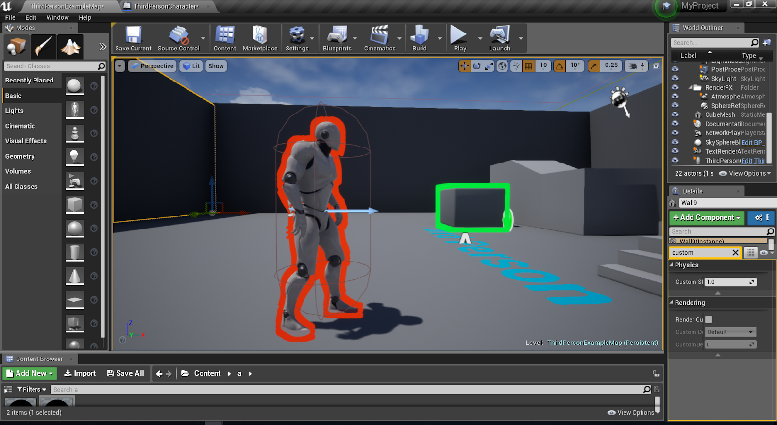Multicolor soft outline in Unreal Engine