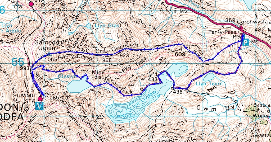 summit and camp: Crib Goch & Snowdon