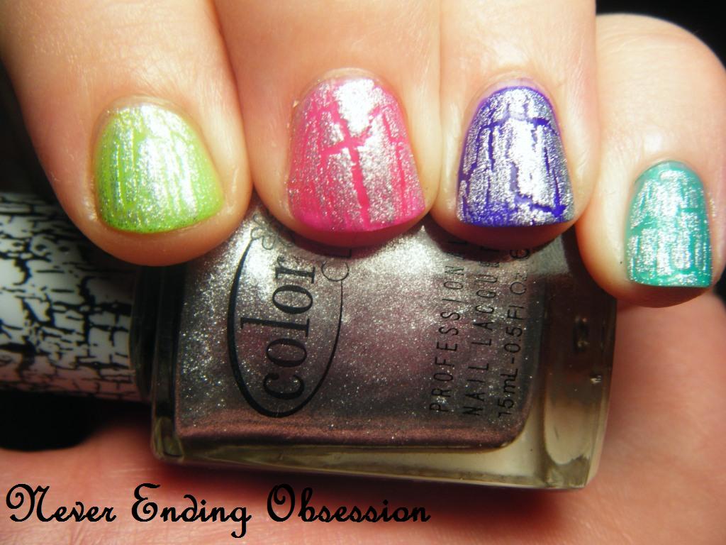 Never Ending Obsession: Color Club Broken Tokens - Silver Fracture