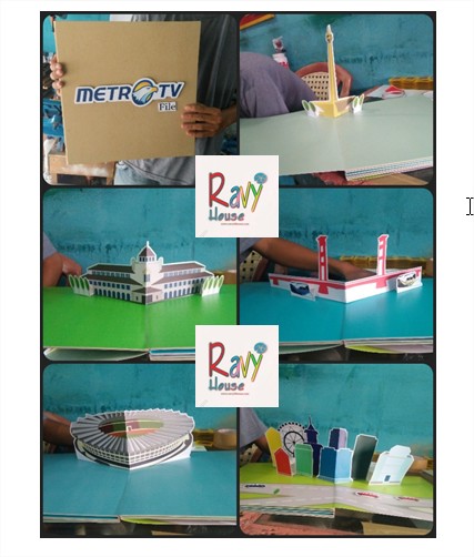 Kerajinan Pop Up Card Book Frame : 2016