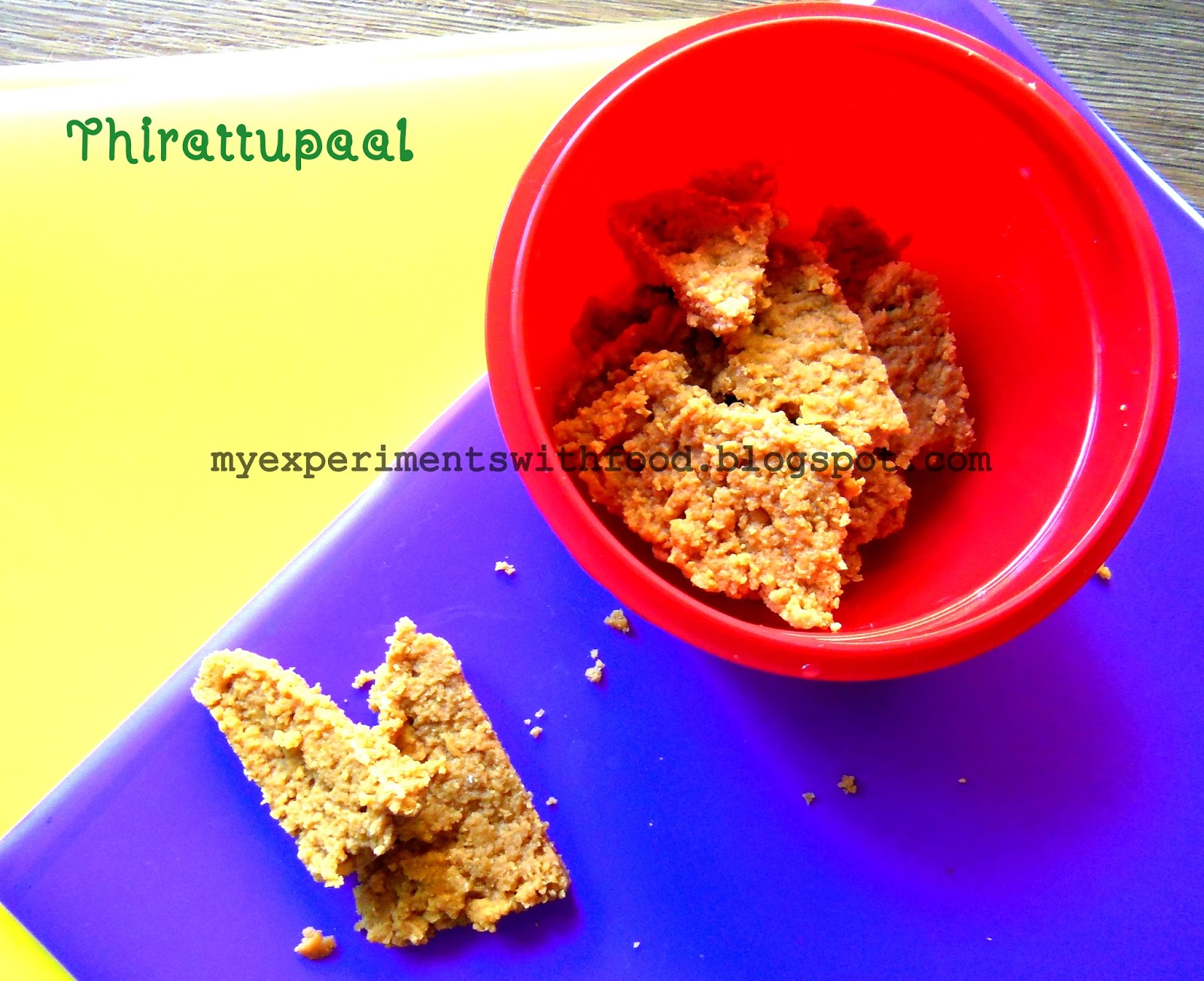 My Experiments With Food: Thirattupaal/ Thickened Milk Sweet