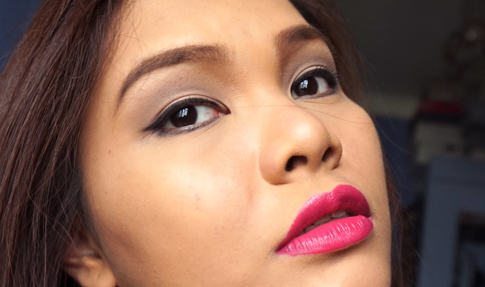 FOTD/EOTD: Eye Makeup For Fuchsia Lipstick