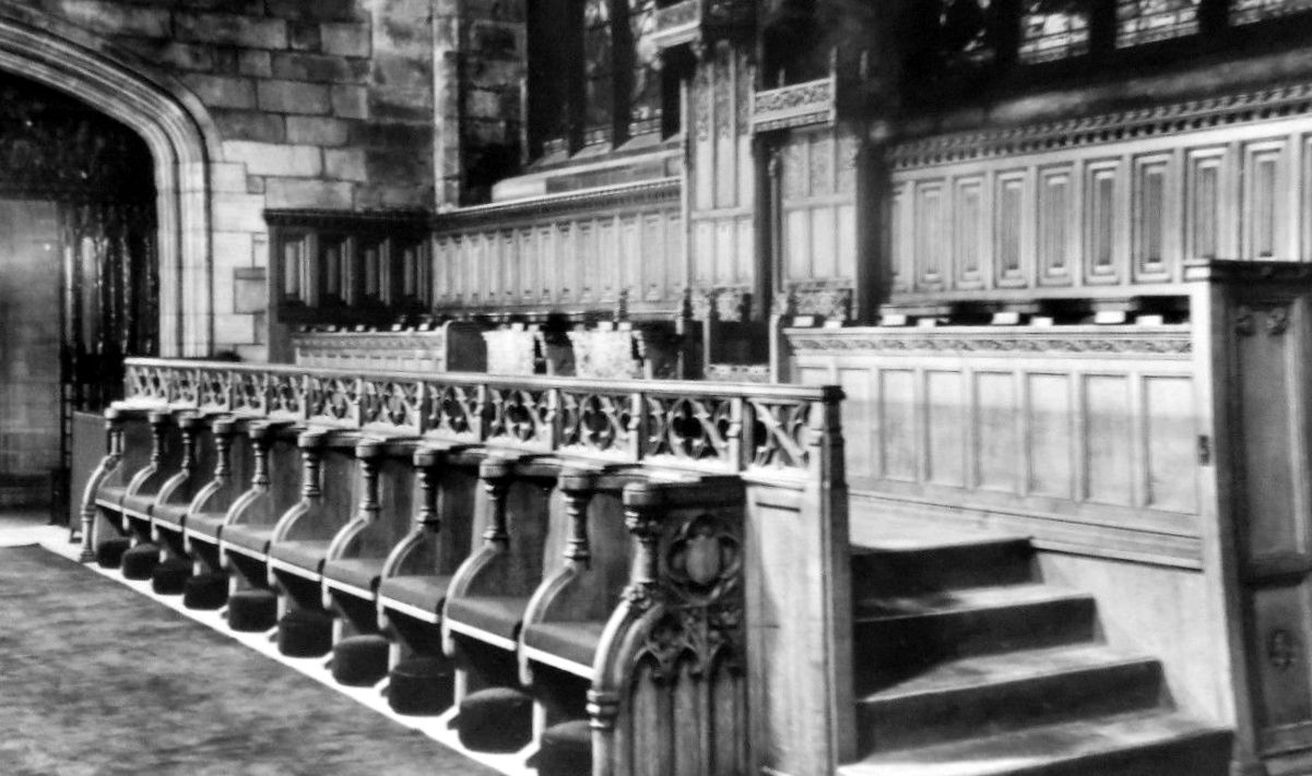 Tour Scotland: Old Photograph Royal Pew St Giles Cathedral Scotland