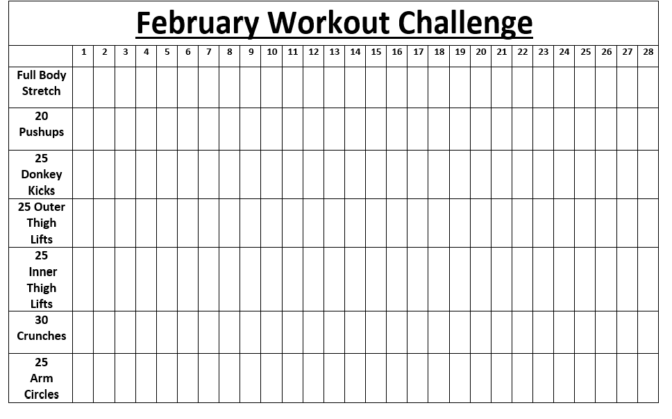 Dianna Speaks: February Fitness Challenge