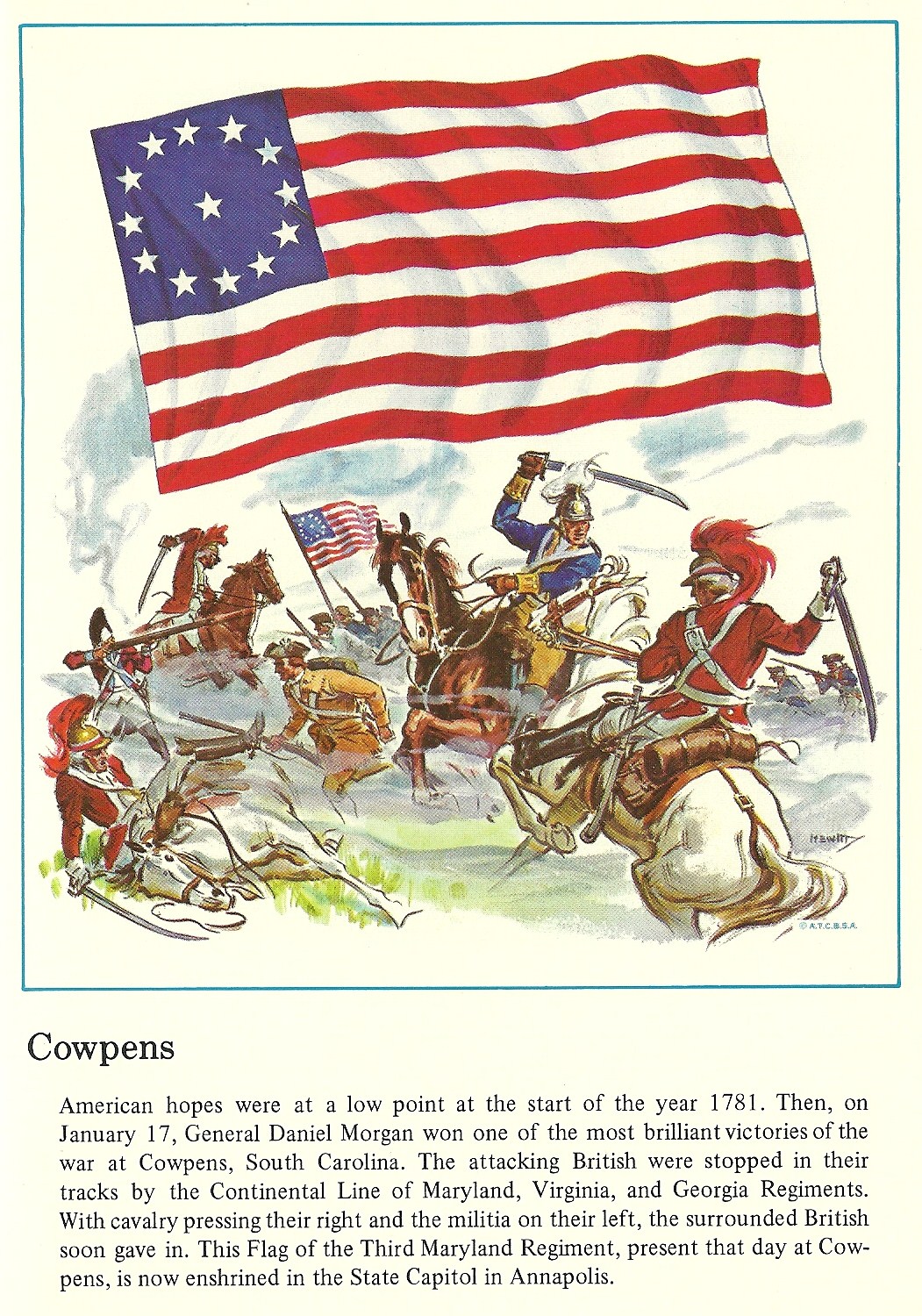 Rogers Park Retro: Flags of America: the Cowpens flag