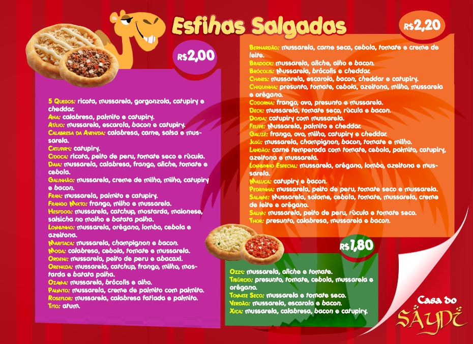 Dudu Volpe Design: Cardapios