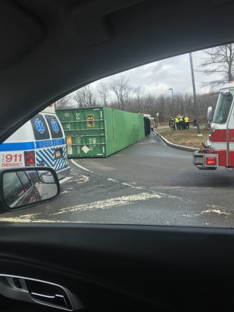 Tractor Trailer Rollover on Route 901 in Foster Township Tractor Trailer Rollover on Route 901 in Foster Township
