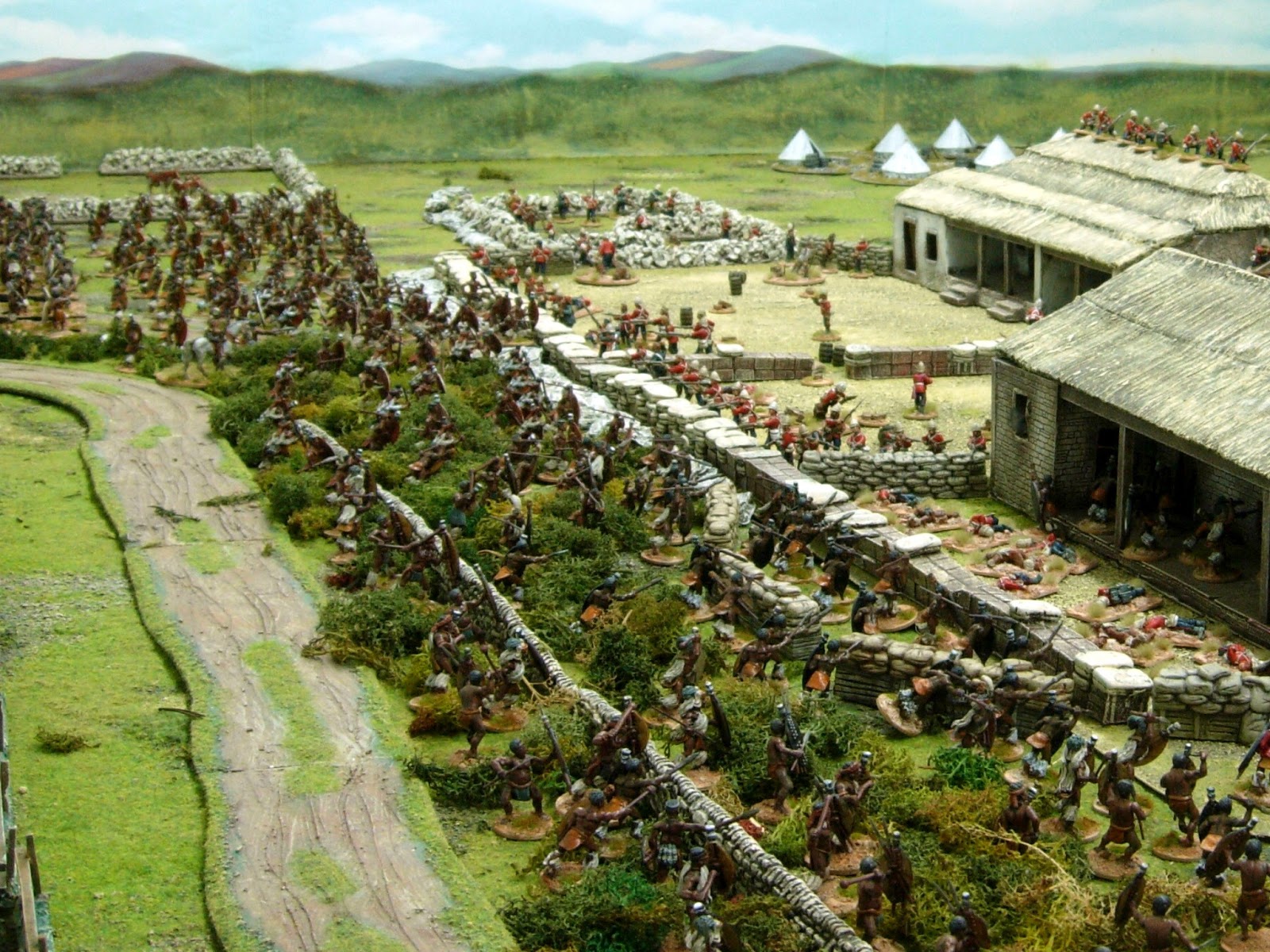 Wargaming with Silver Whistle: Rorke's Drift part 3 The Main Attack.